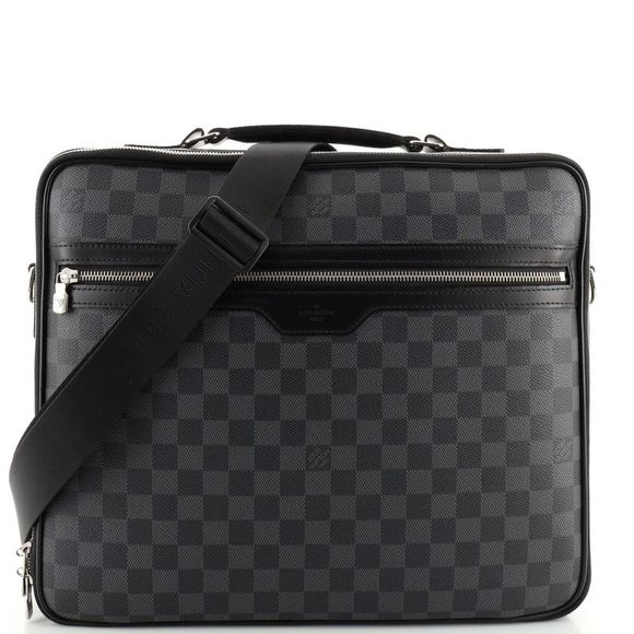 Louis Vuitton | Bags | Louis Vuitton Steve Briefcase Damier Graphite ...